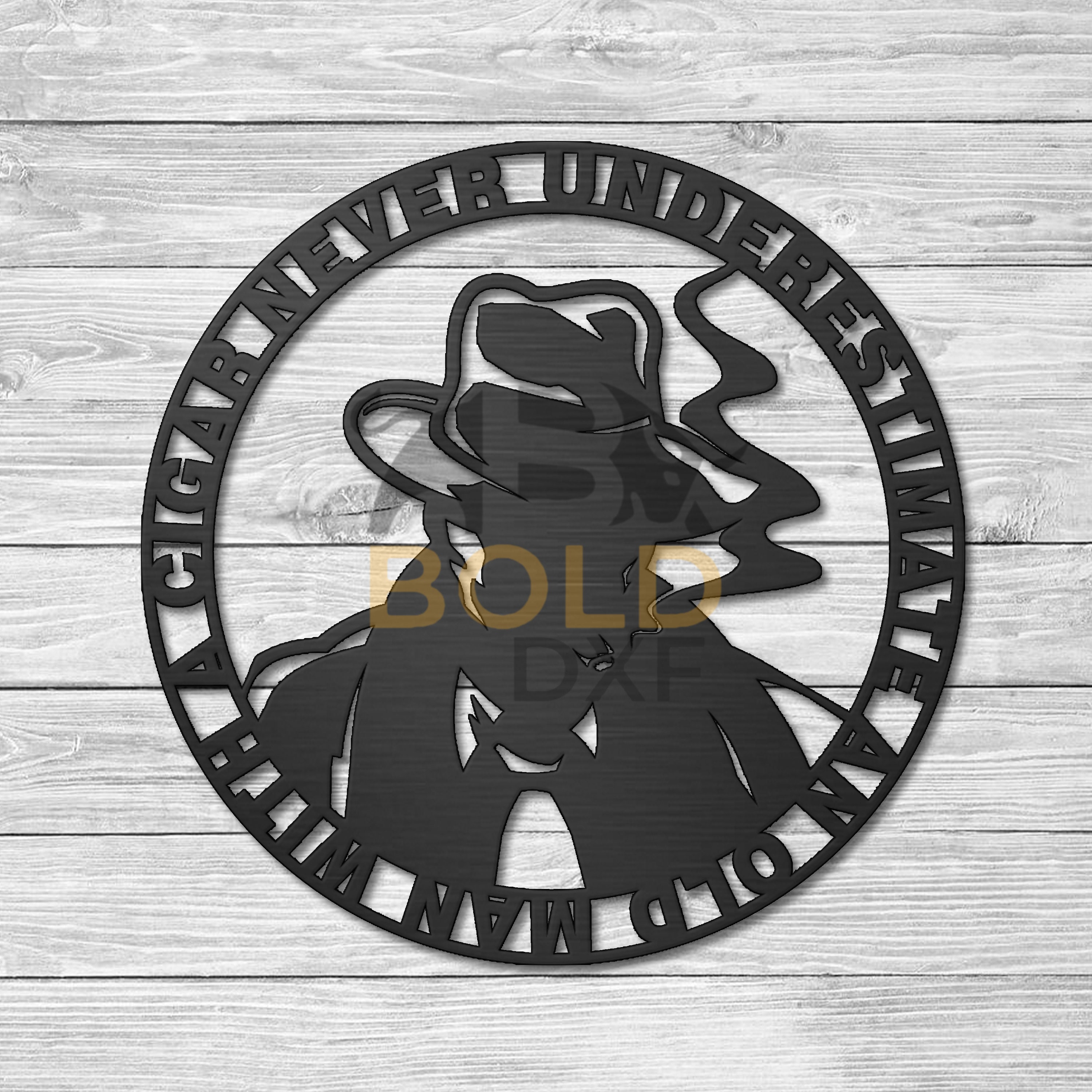 Cigar Man DXF & SVG - Etsy