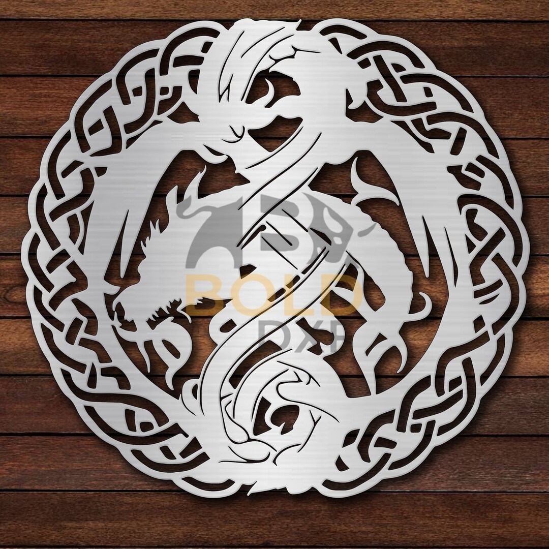 Celtic Knot - Dragon DXF & SVG - Etsy