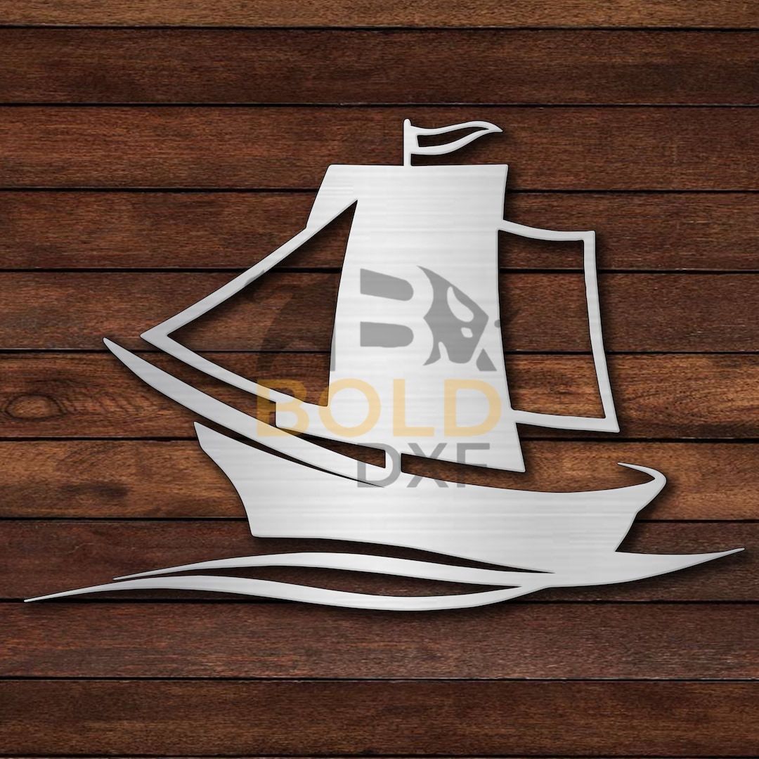 Sail Boat Design 1 DXF & SVG - Etsy