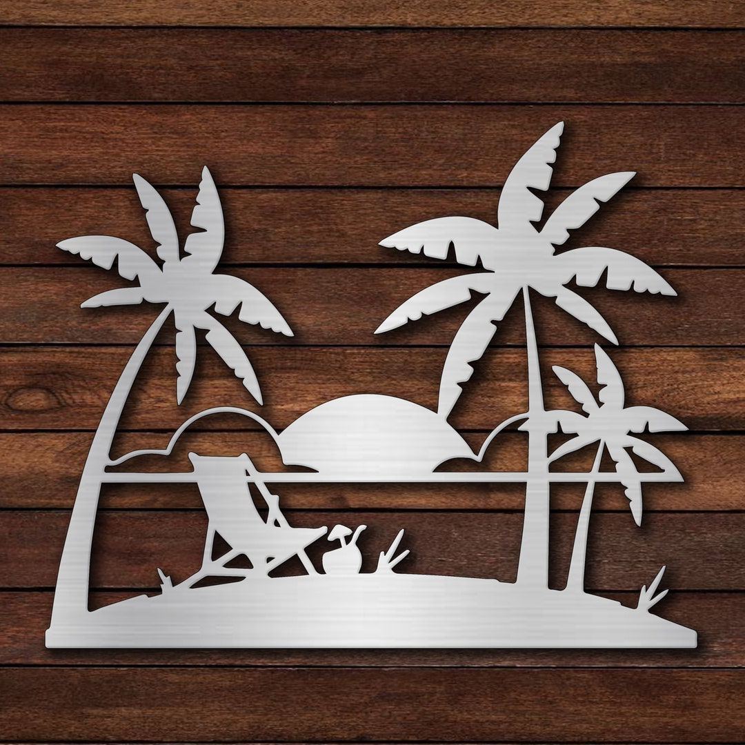 Beach Sunset 1 DXF & SVG - Etsy