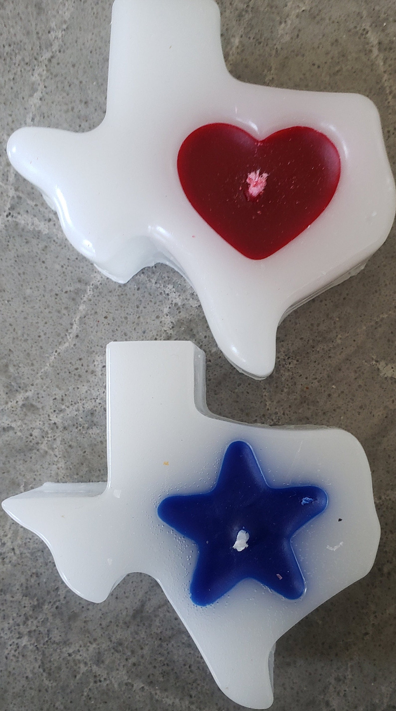 Lone Star State Texas Candle and Heart of Texas Candle Set Blue Bonnet ...