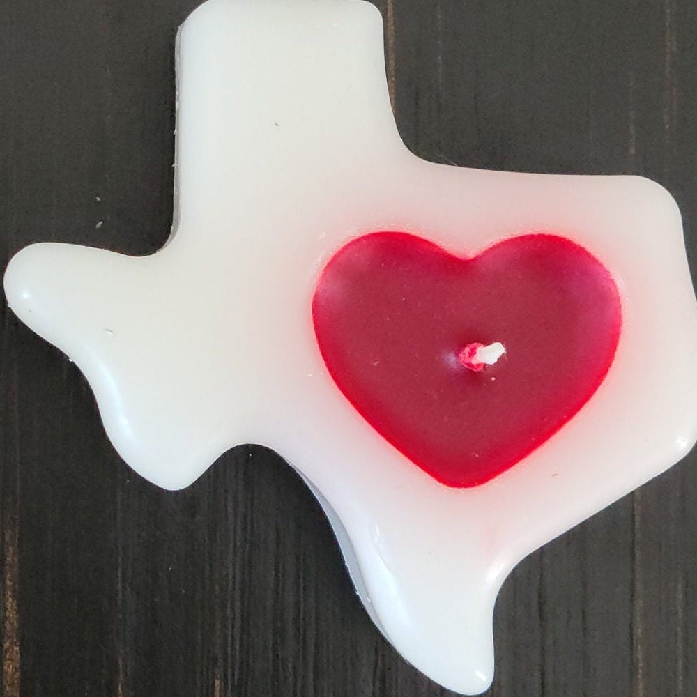 Lone Star State Texas Candle and Heart of Texas Candle Set Blue Bonnet ...