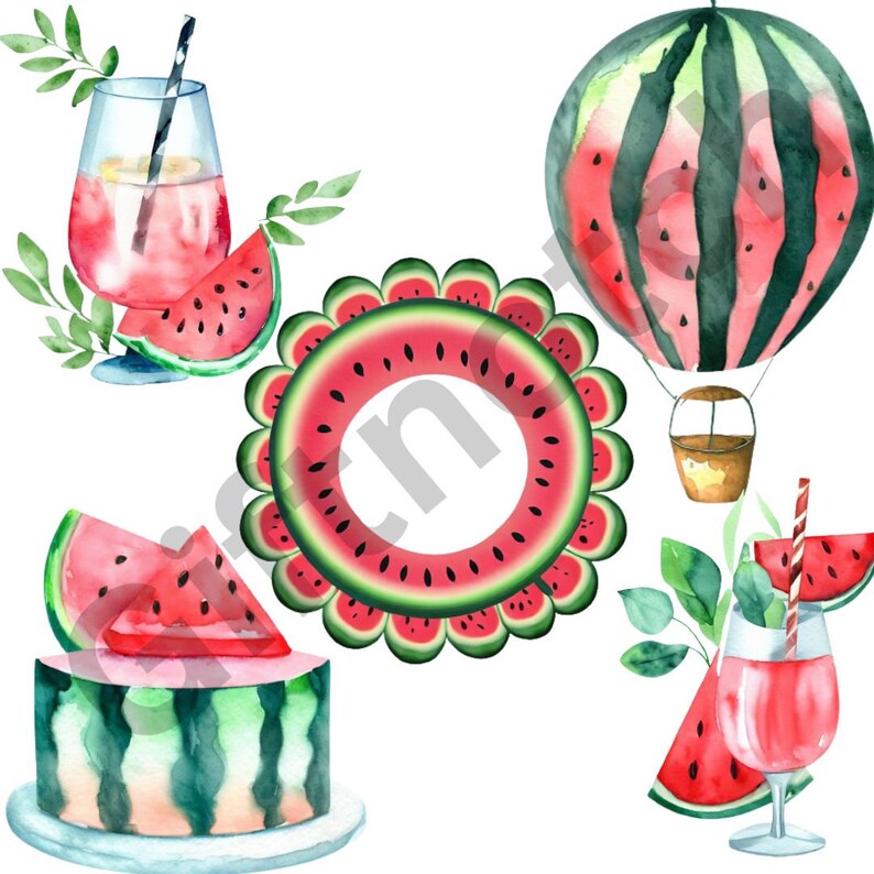 Watermelon Clipart, I Love Summer Png, Watermelon Slice Png, Watermelon ...
