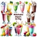 Watercolor Fruits PNG Clip Art Mega-bundle, Fruit Graphics, Transparent ...