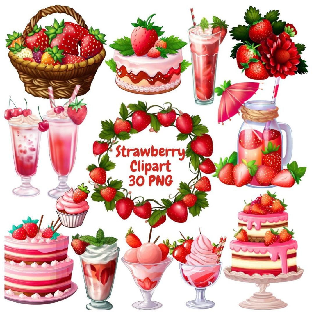 Watercolor Fruits PNG Clip Art Mega-bundle, Fruit Graphics, Transparent ...