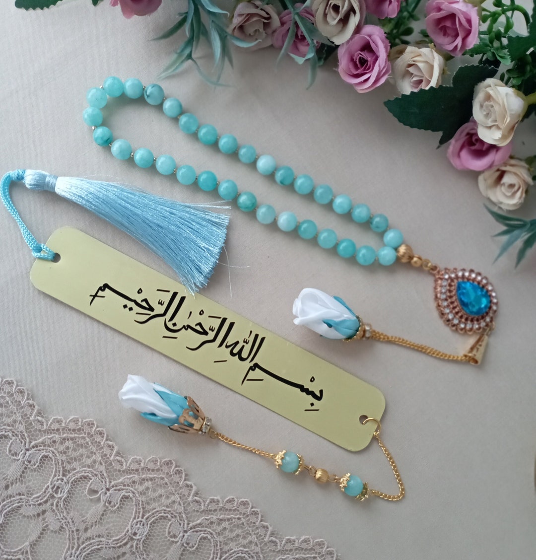 Islamic Gift Sets 33 Gemstone Islami Handmade Tasbeeh With - Etsy
