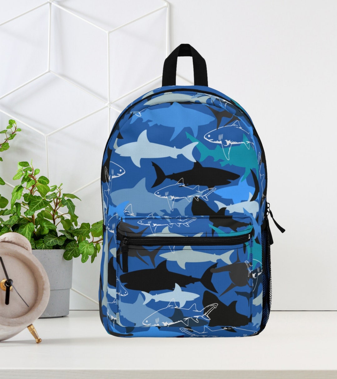 Blue Shark Boy's Backpack Shark Backpacks for School Backpack Shark Bag ...
