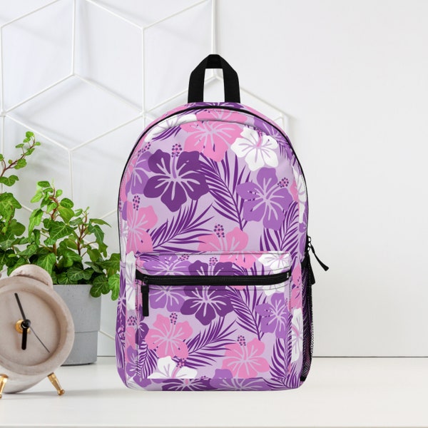 Pink Flower Backpack - Etsy