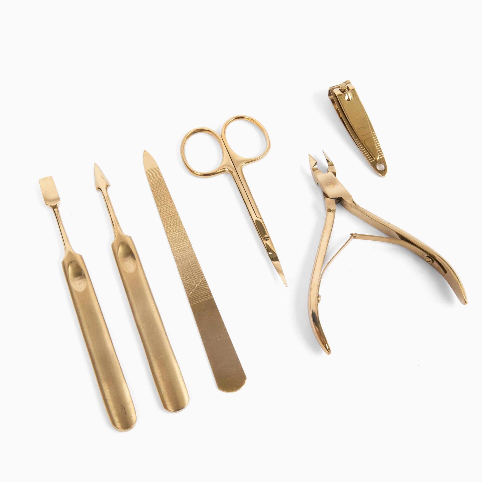 Real Gold Manicure Set, Unique Valentine's Day Gift, Titanium Alloy ...