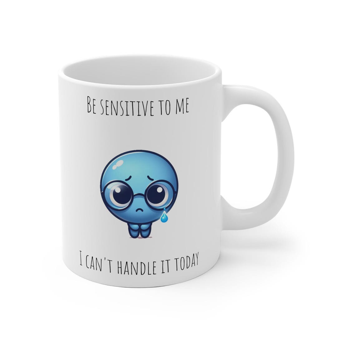 Inside Out Inspired Sad Mug, Respect Mug, Ceramic, Calm - Etsy