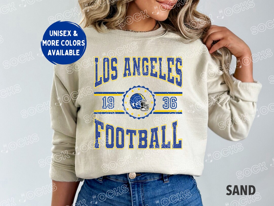 Los Angeles Rams Sweatshirt, Vintage Los Angeles Rams Crewneck ...