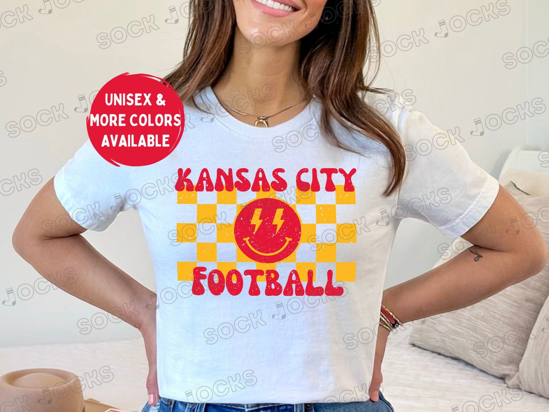 Groovy Chiefs Smiley Face Shirt, Retro Chiefs Football Shirt, Vintage ...