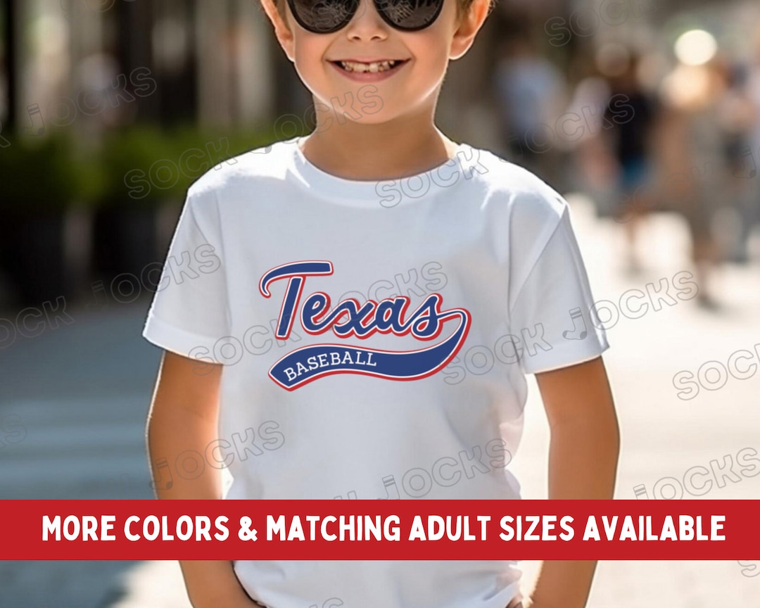 Texas Rangers Kids Shirt | Youth Rangers Tee | Family Matching Rangers ...