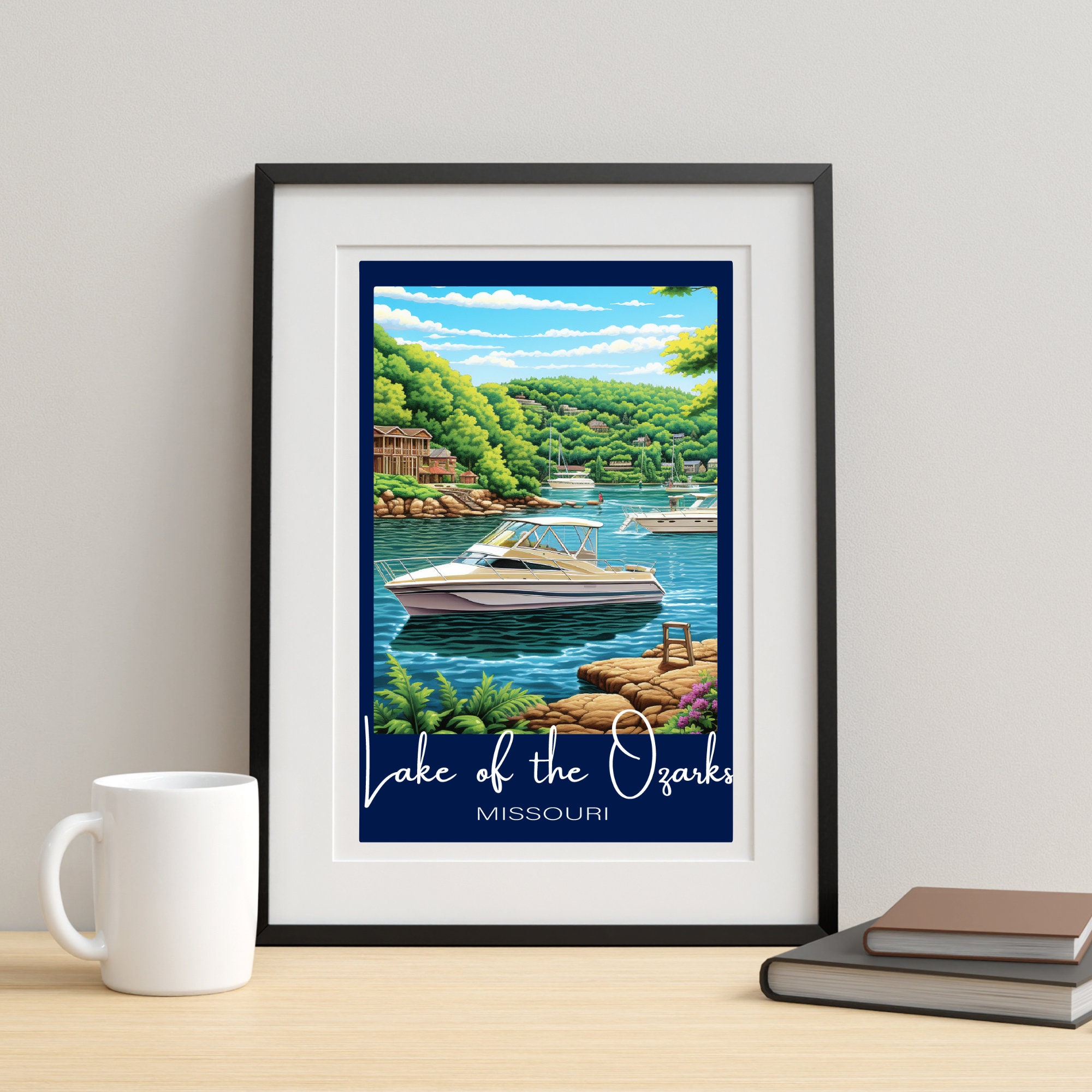 Lake of the Ozarks Prints / Lake of the Ozarks Travel Poster / Lake of ...