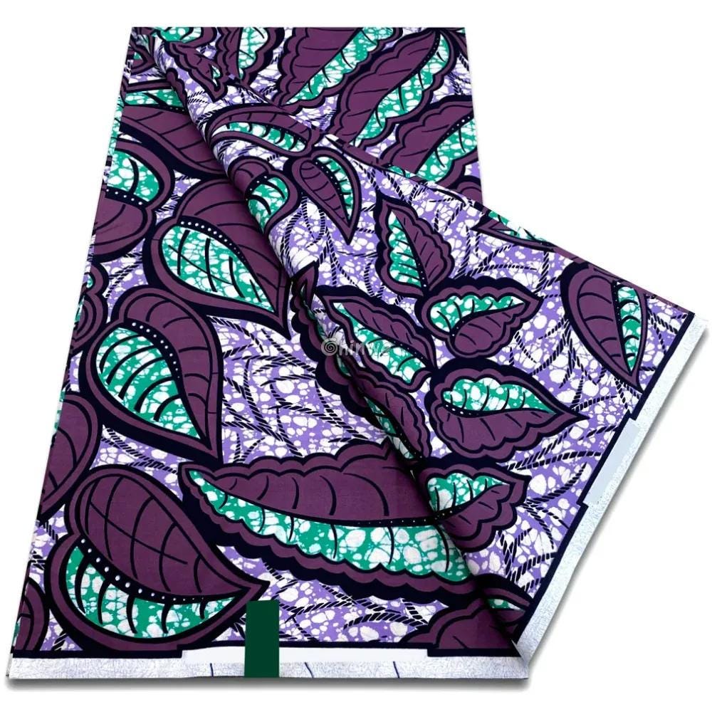Oversized Plum Leaf Clusters With Teal Veins and Marble-laced Lavender ...