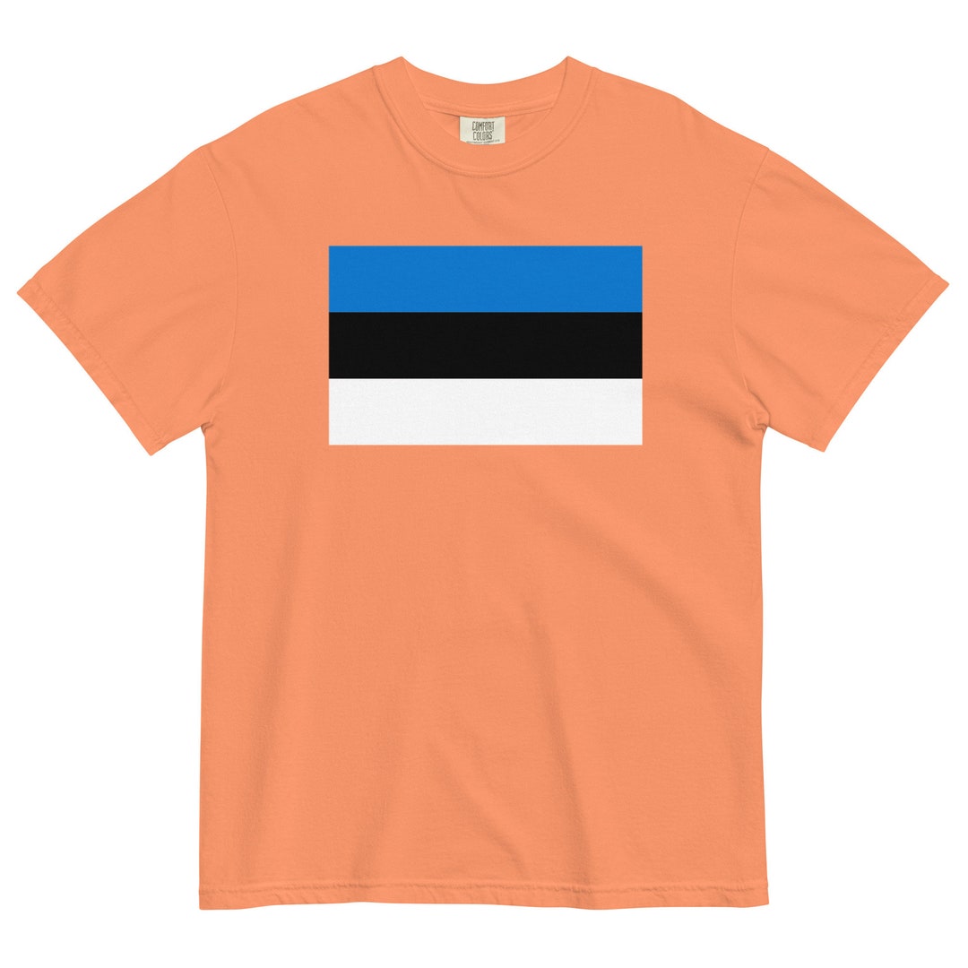 Estonia Flag T-shirt | Vintage Eesti Pride Tee | Unisex Garment-dyed ...