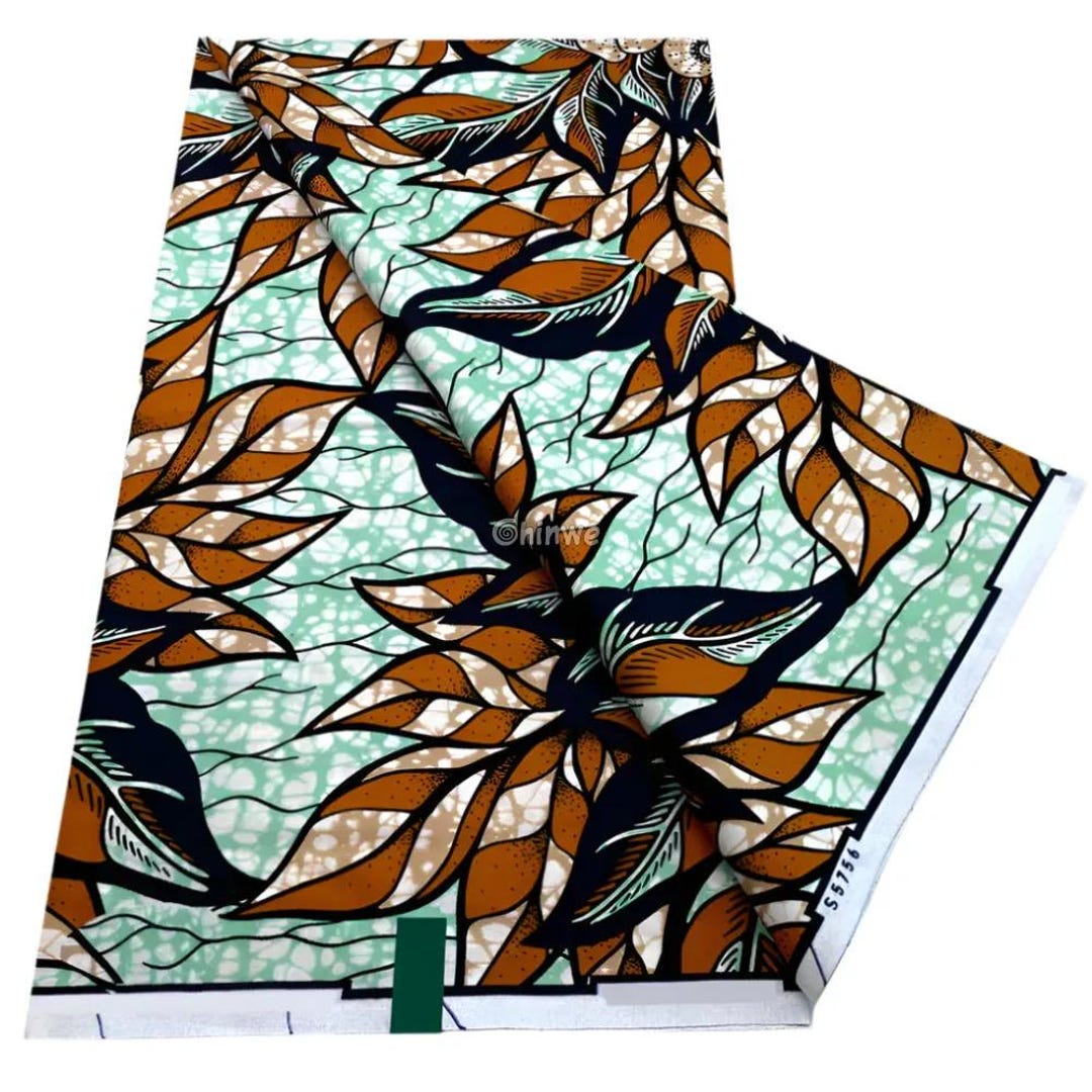 Layered Leaf Motif With Burnt Orange Petals Over Wax-crackled Mint ...