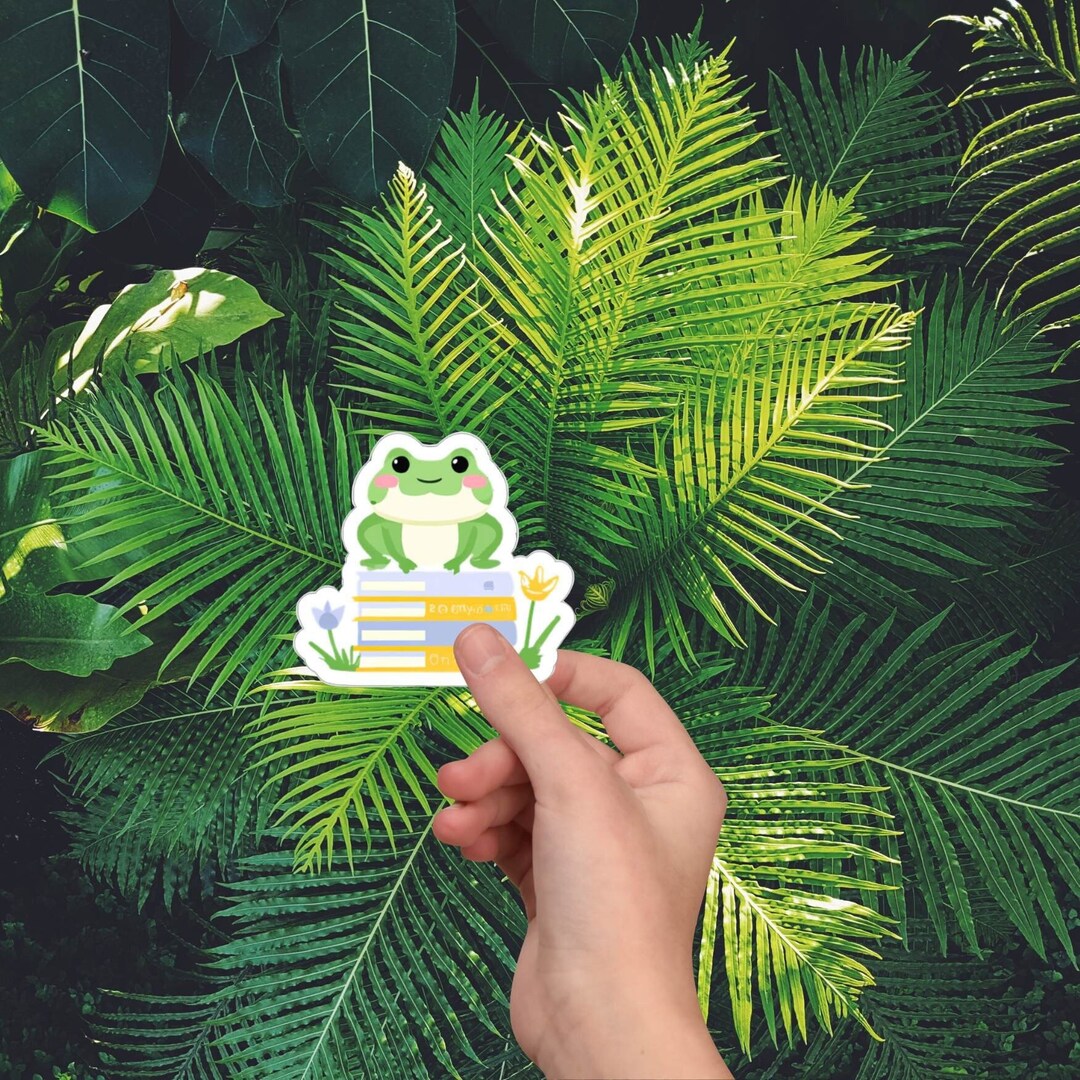 Fat Frog Sticker Kawaii Stickers Cute Frog Stickers Journal - Etsy