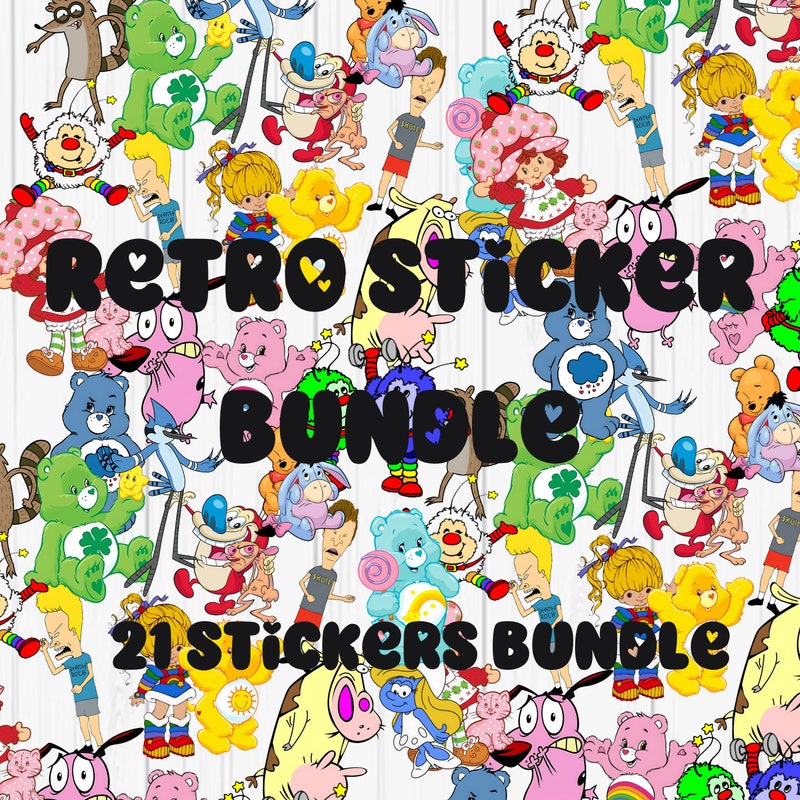 Cartoon Stickers - Etsy