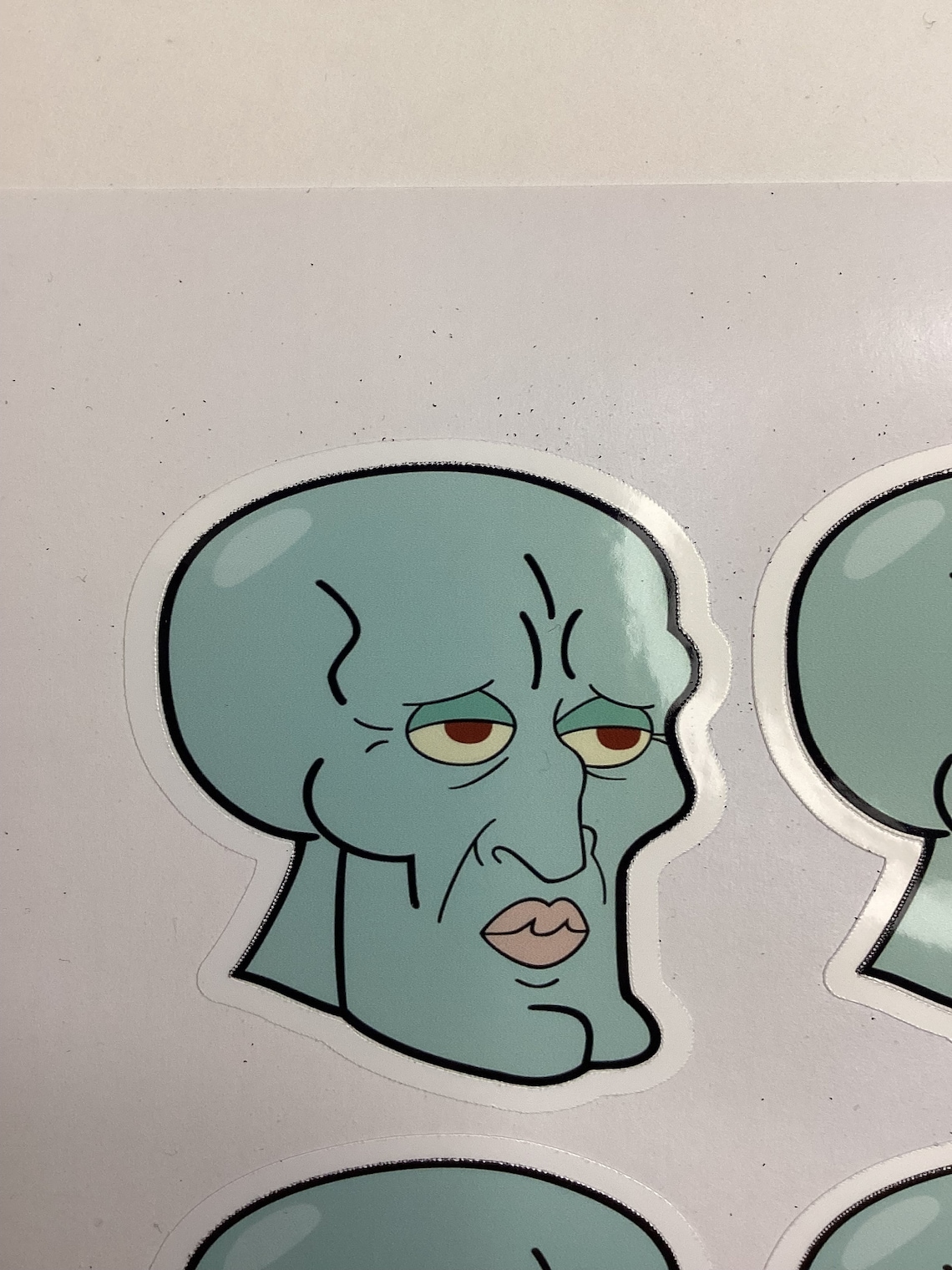 Handsome Squidward Sticker, Cute Sticker, Water Bottle Stickers - Etsy
