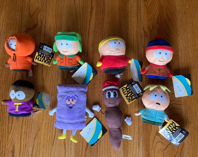South Park Plush Lot Stan Kyle Cartman Kenny Token Butters Mr Hankey ...