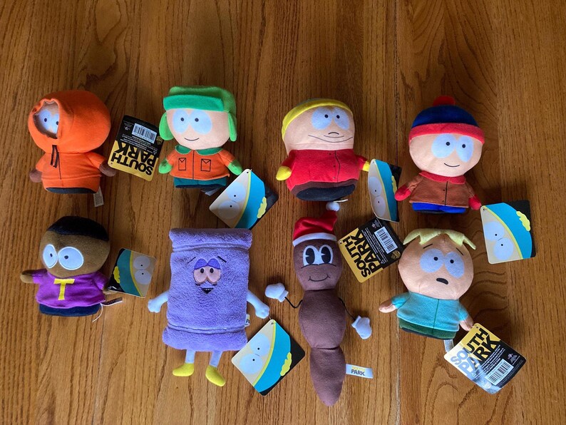 South Park Plush Lot Stan Kyle Cartman Kenny Token Butters Mr Hankey ...