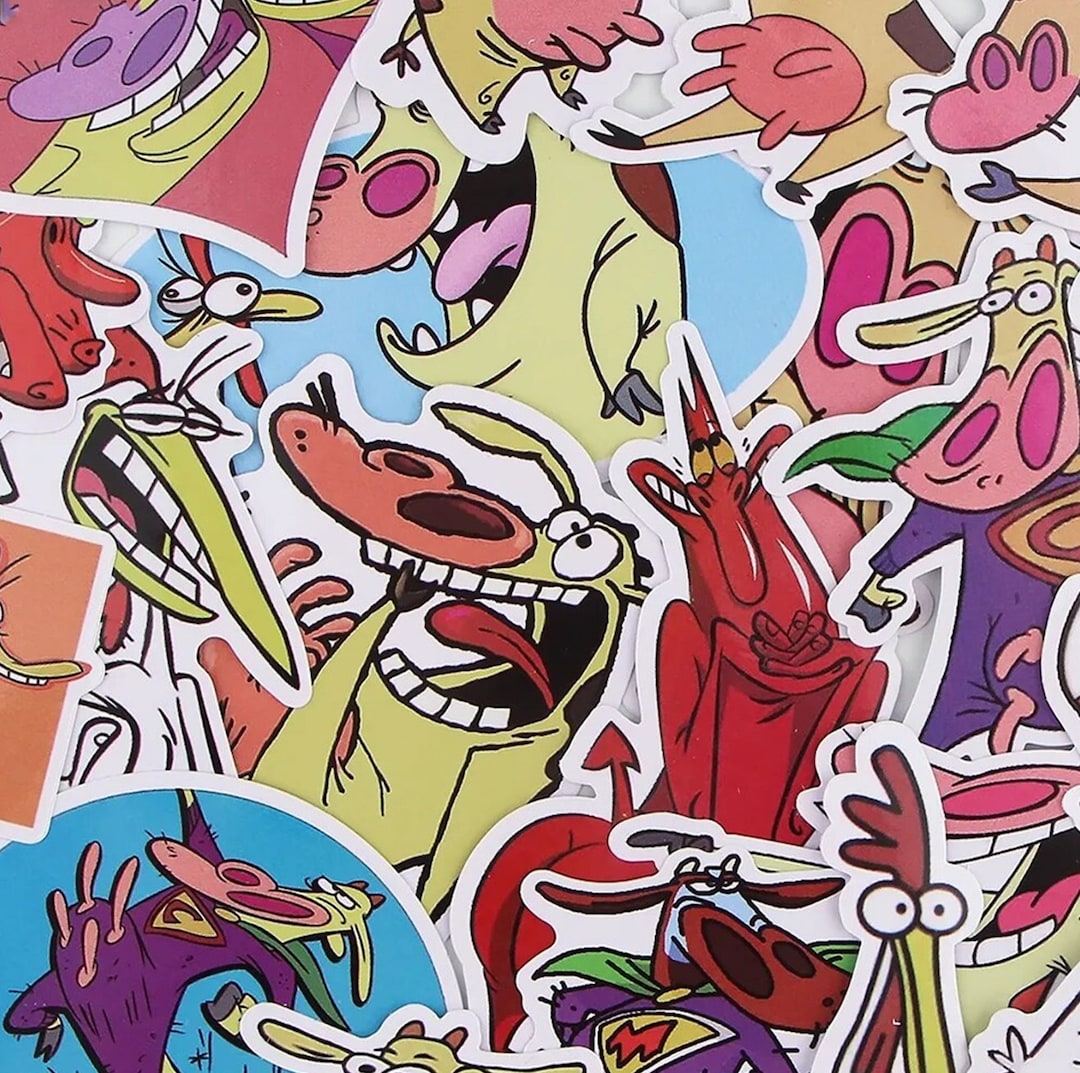 Cow and Chicken Sticker Stickers Stickers Art Sticker - Etsy