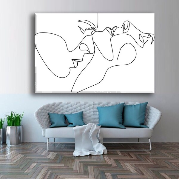 Couple Line Art - Etsy