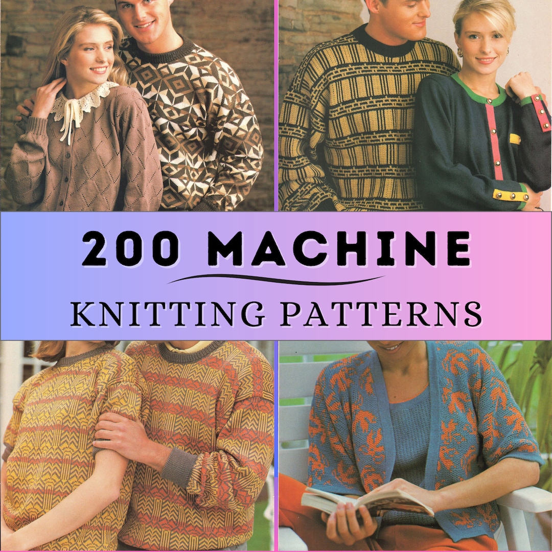 Machine Knitting Patterns Standard Gauge Flatbed Punchard Fair Isle ...