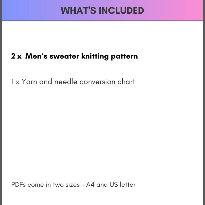 Men Aran Sweater Knitting Pattern Worsted Weight Knit Crew Neck ...