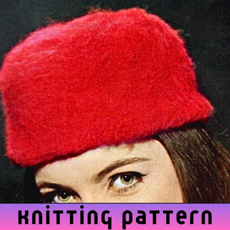 Knit Pillbox Hat - Etsy