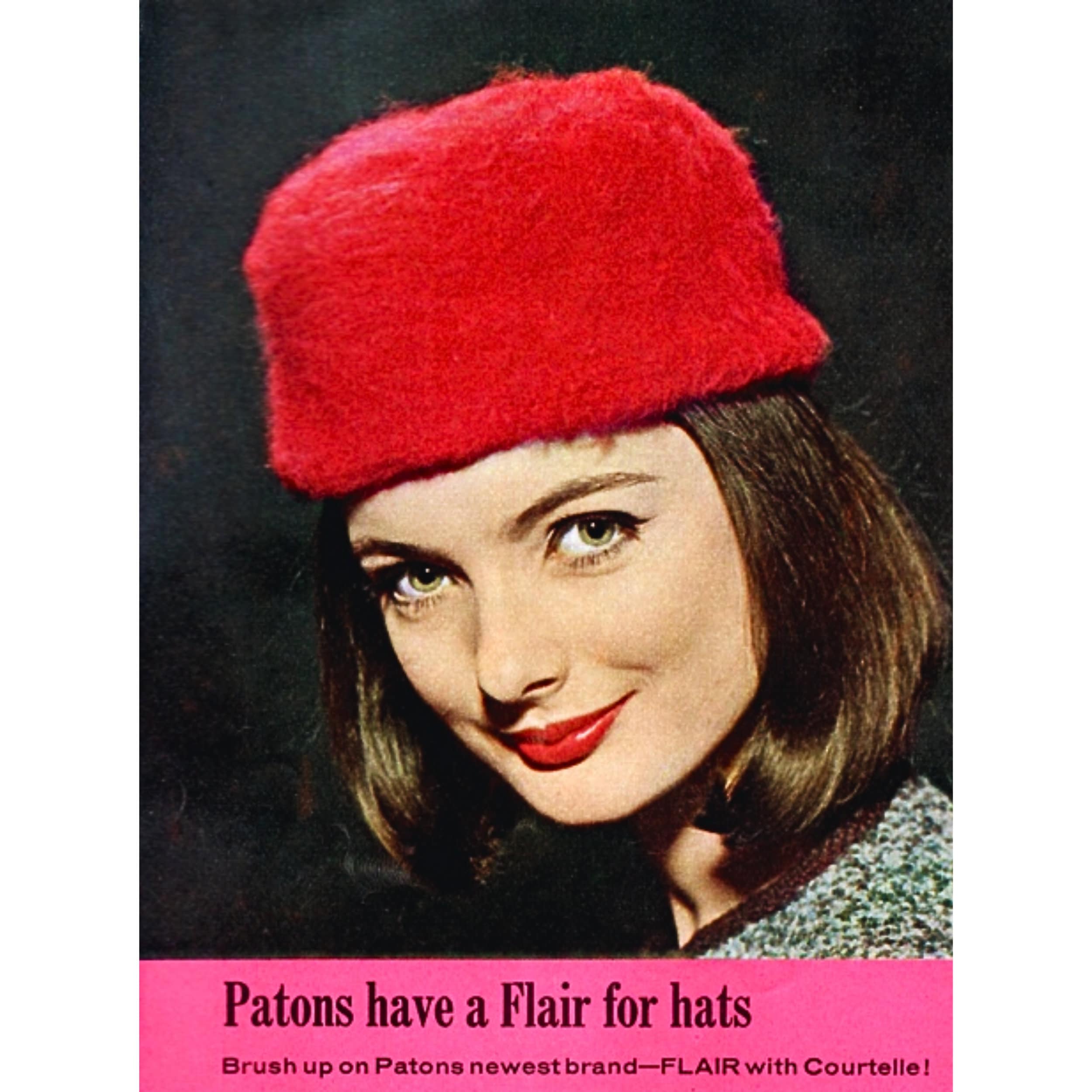 DK Hat Knitting Pattern 60s Vintage Pillbox Hat Autumn Winter Easy ...