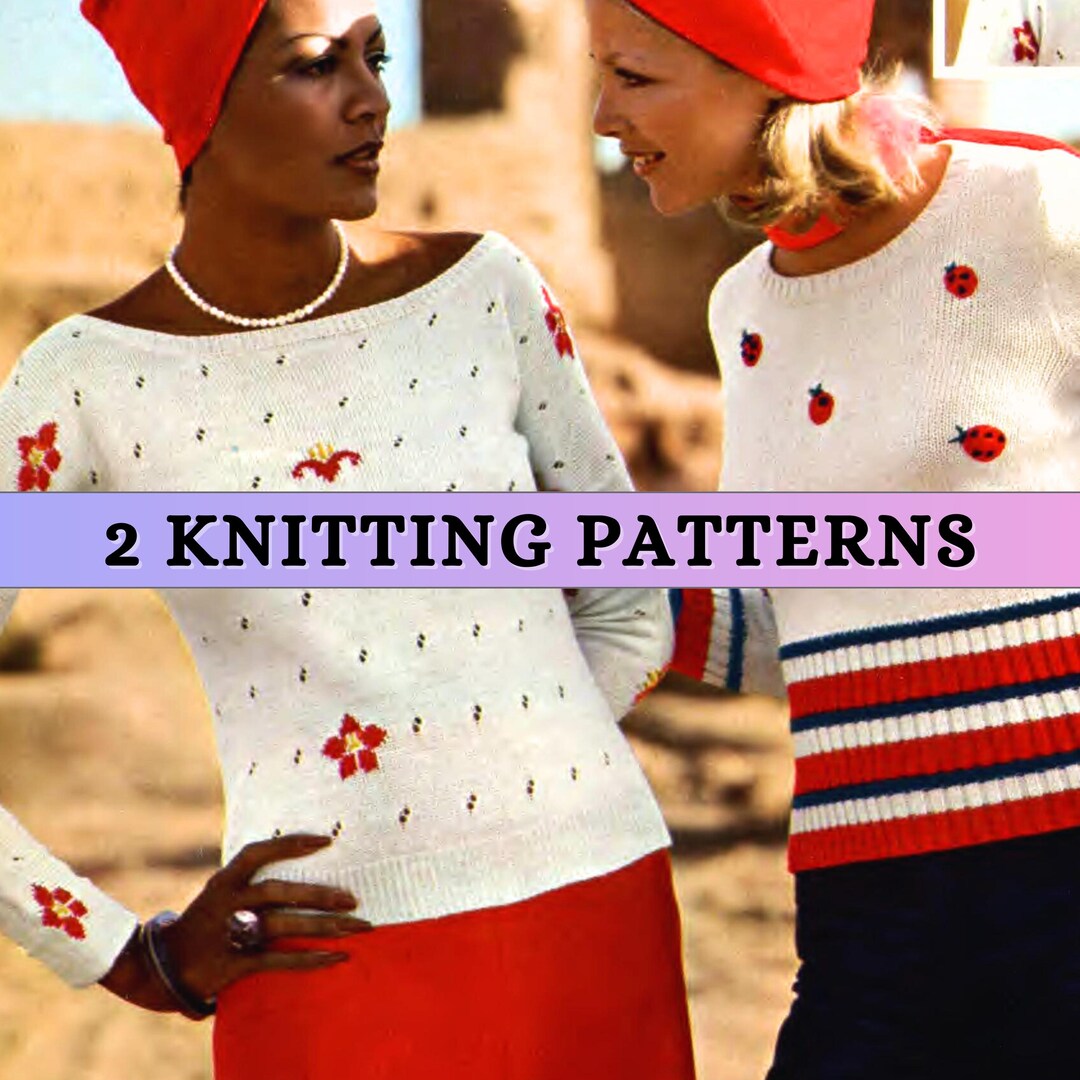 Boat Neck Sweater Knitting Pattern Women Embroidered Spring Crewneck ...