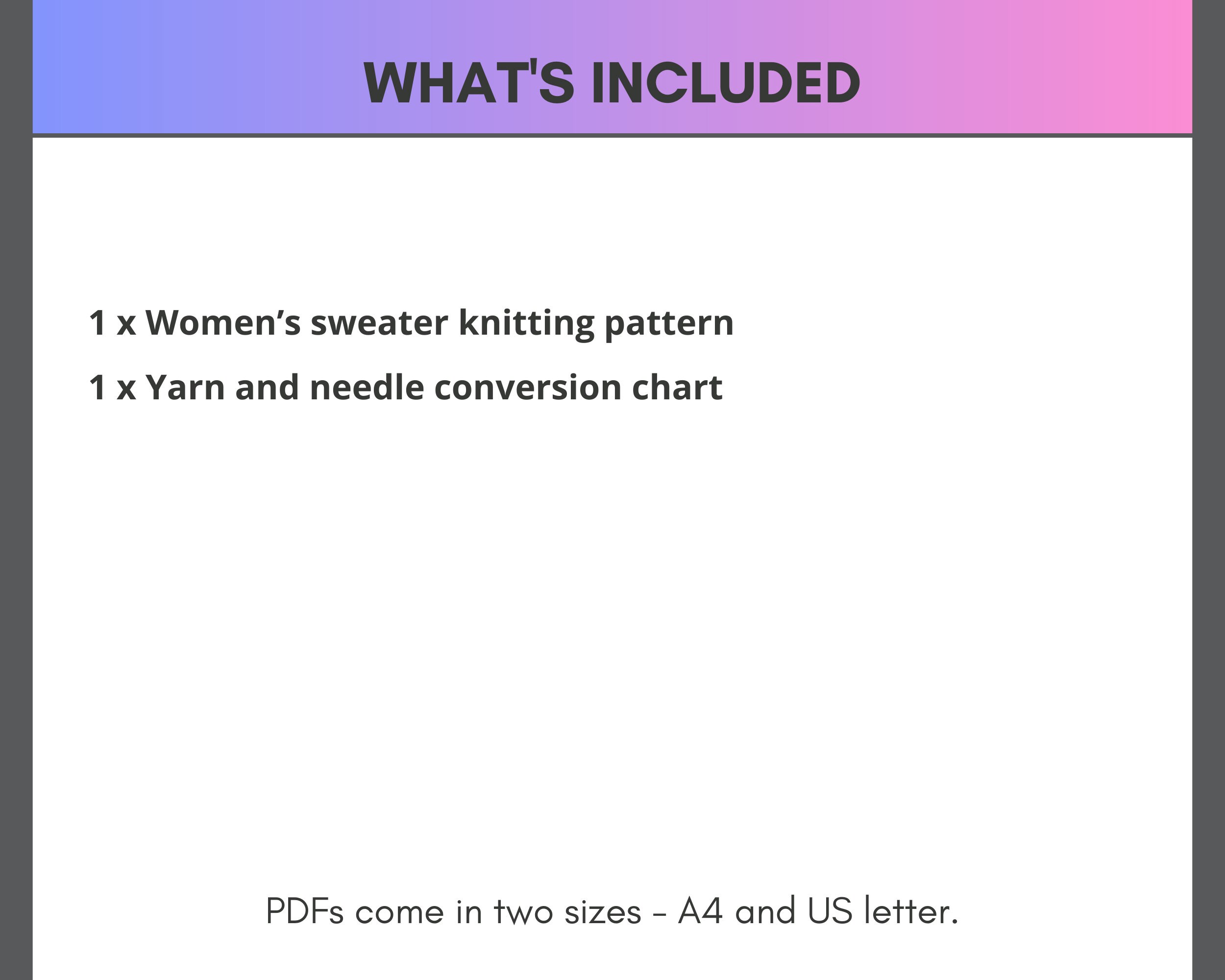 Ruffled Yoke Sweater Knitting Pattern Womens Jumper 80s Vintage Knit ...