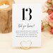 Love Story Wedding Table Numbers Sign: Editable Canva Template (digital ...