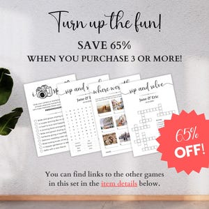 Custom Photo Guessing Game Template, Wedding Fun Games, Where Were They ...