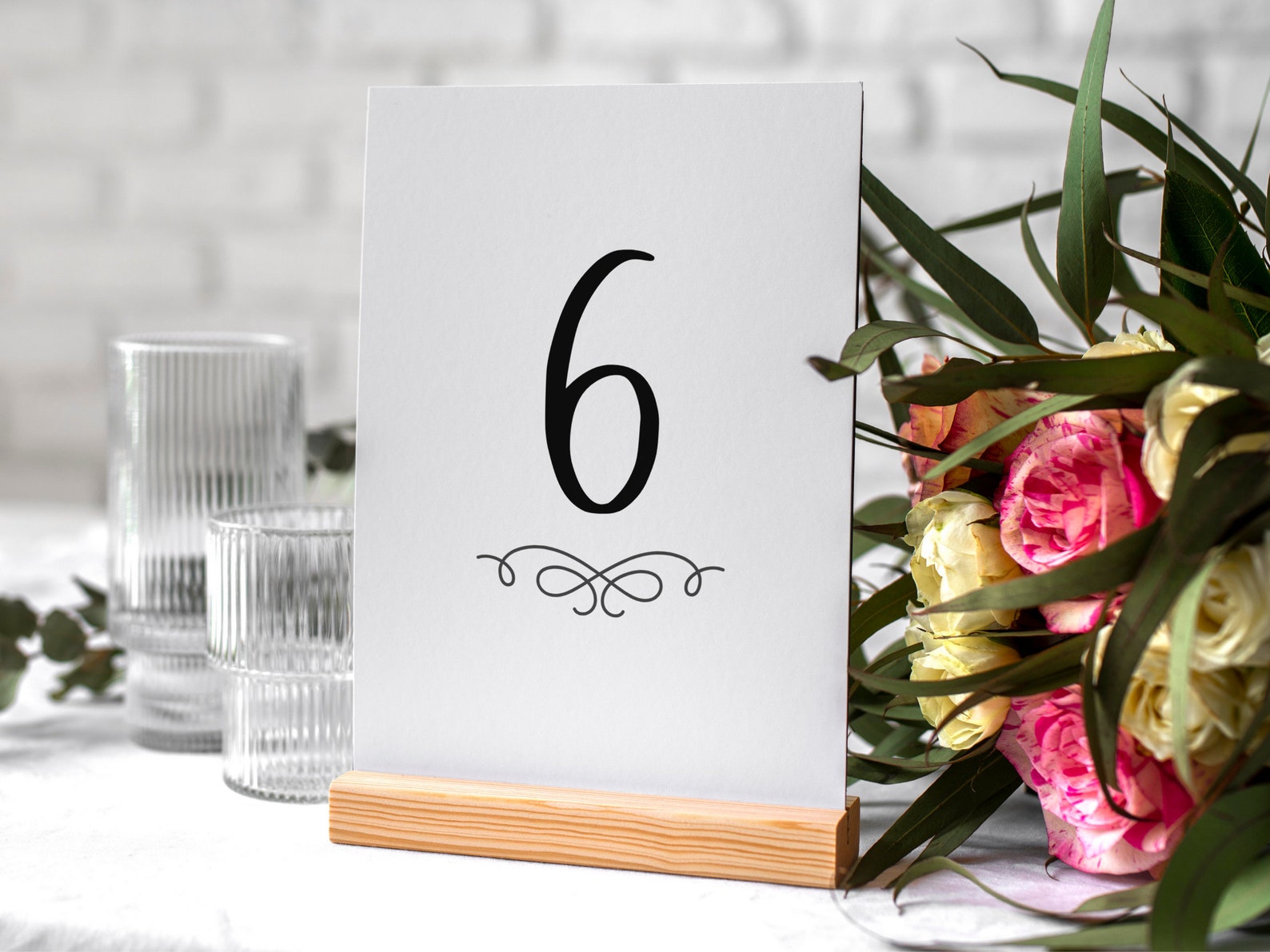 Wedding Table Numbers Sign Template Editable & Printable - Etsy