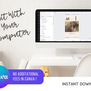 Printable Sepia Photo Table Numbers Sign Template, Editable Wedding ...