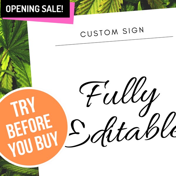 Custom Poster Sign - Etsy