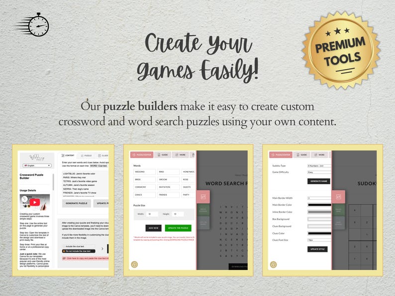 Personalized Wedding Game Bundle, Editable Guest Activity (digital ...