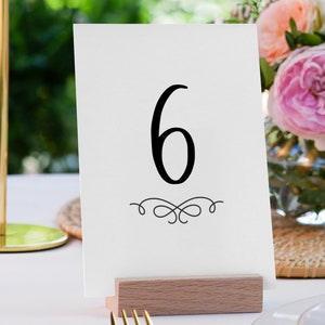 Wedding Table Numbers Sign Template, Editable & Printable Table Numbers ...