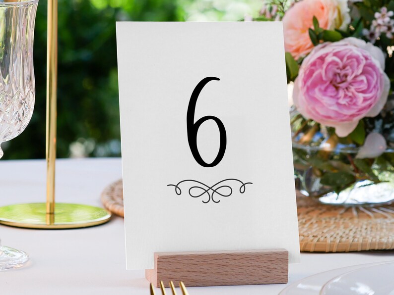 Wedding Table Numbers Sign Template Editable & Printable - Etsy