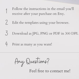 Editable Minimalist Custom Sign Template, Printable Custom Poster, 5x7 ...