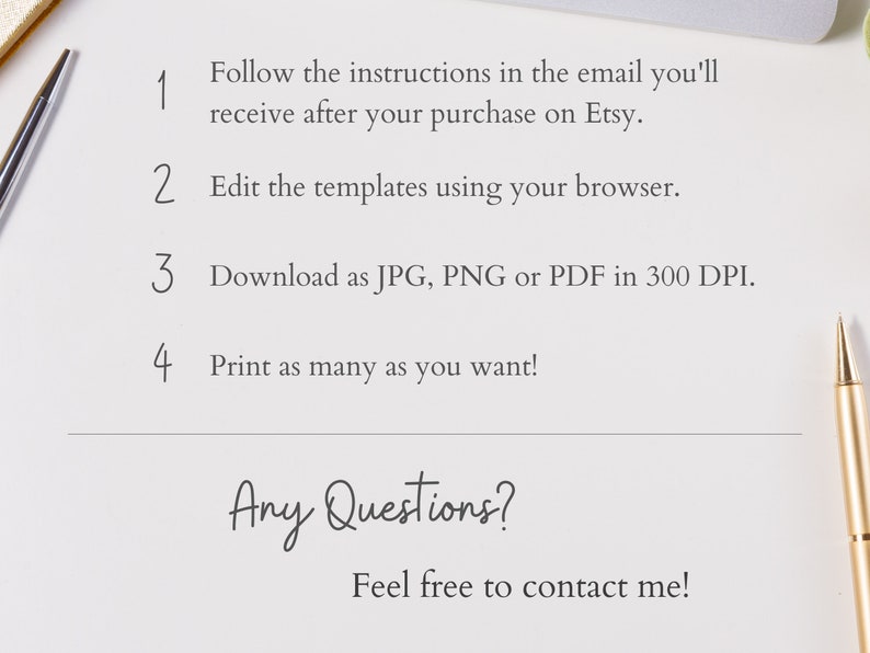 Editable Minimalist Custom Sign Template, Printable Custom Poster, 5x7 ...
