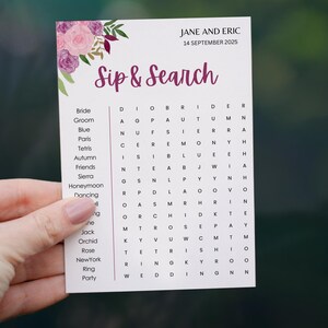 Blooming Bouquet: A Floral Word Search Puzzle Template With Pink Rose ...
