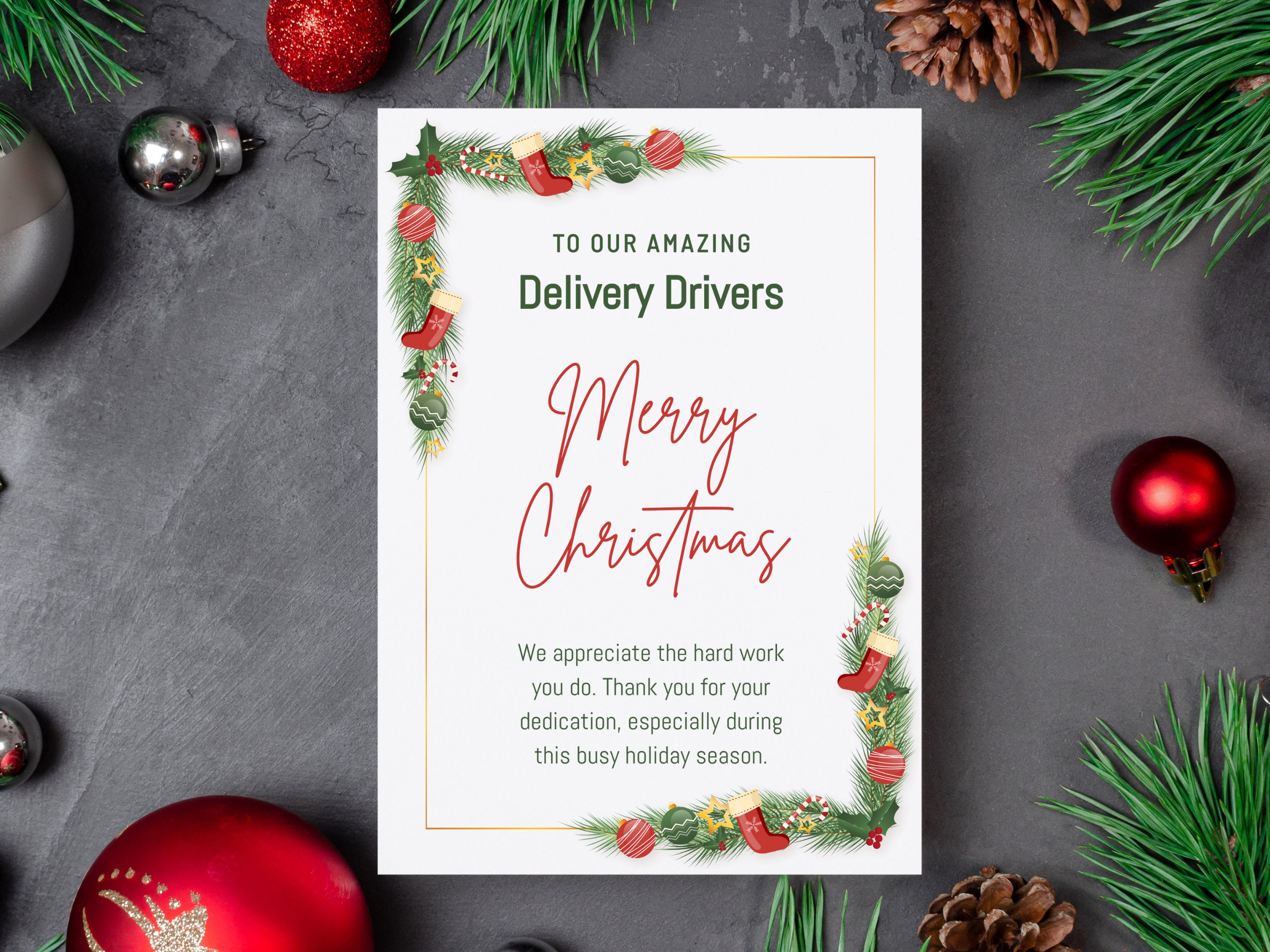 Delivery Driver Snack Thank You Sign, Printable Delivery Driver Thank ...