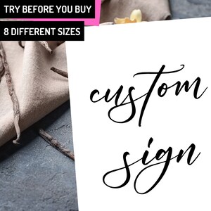 Editable Minimalist Custom Sign Template, Printable Custom Poster, 5x7 ...
