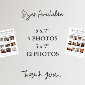 Couple Photo Guessing Game: 'through the Years' Party Game (printable ...