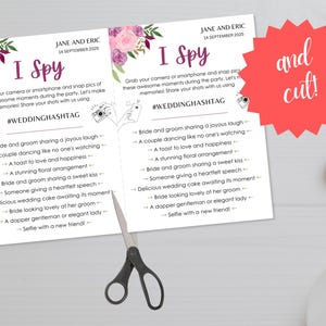 Blooming Bouquet: I Spy Wedding Photo Hunt Game Template, Printable ...