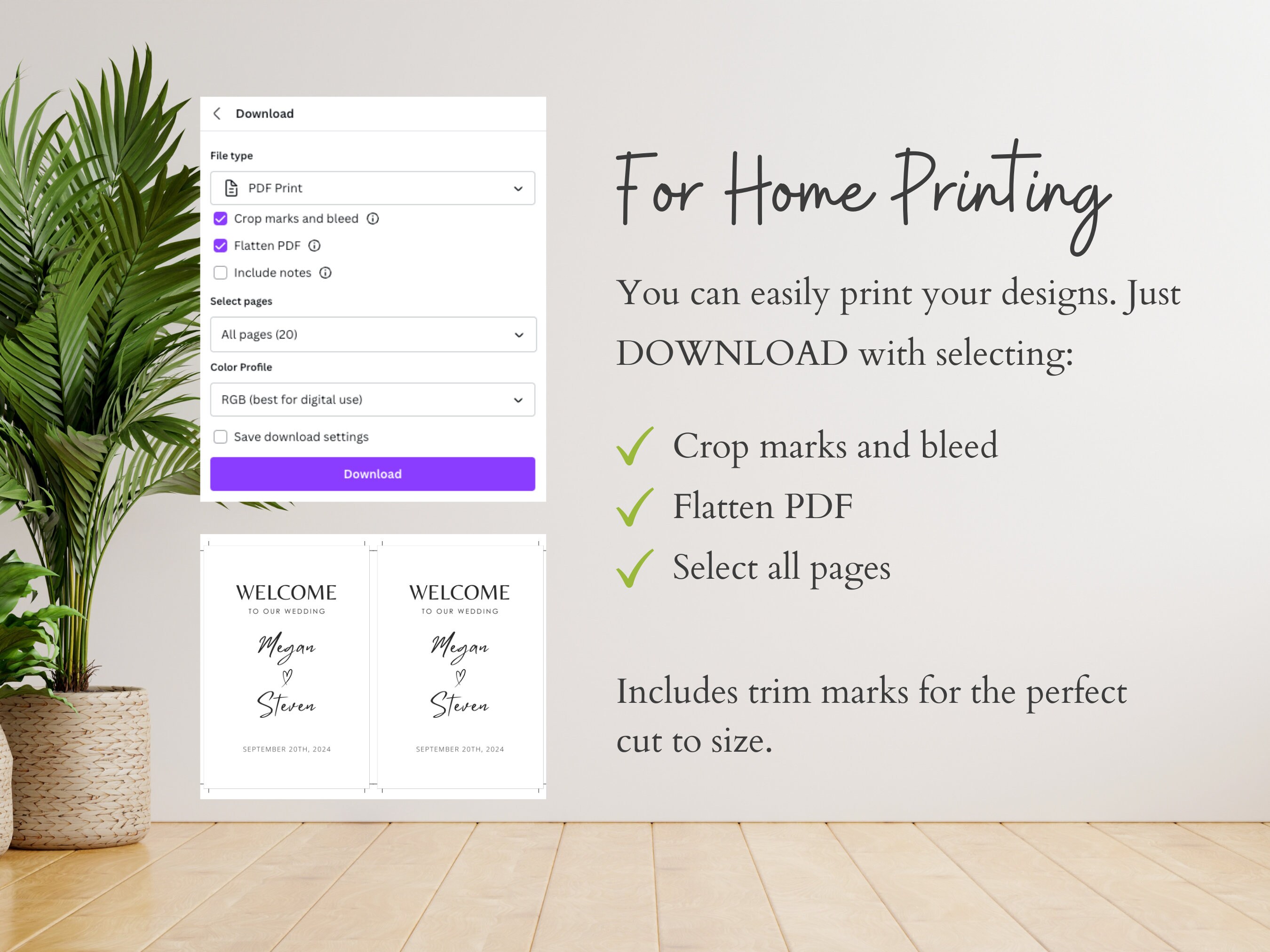 Wedding Welcome Sign, Custom Large Sign Template, Wedding Canva Sign ...